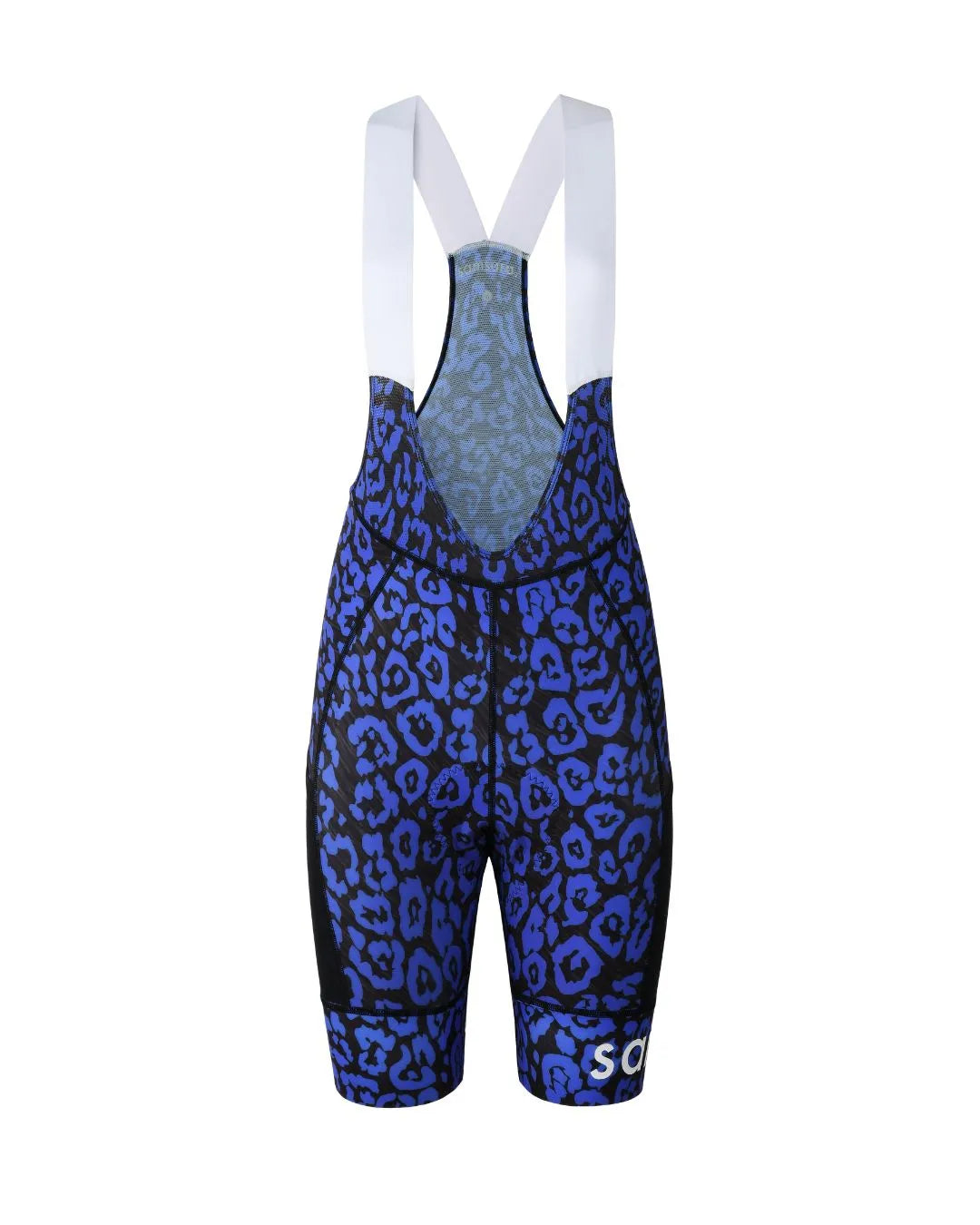 Women's Bib Cycling Shorts - Dual-Density Padding, Iris Leopard ...
